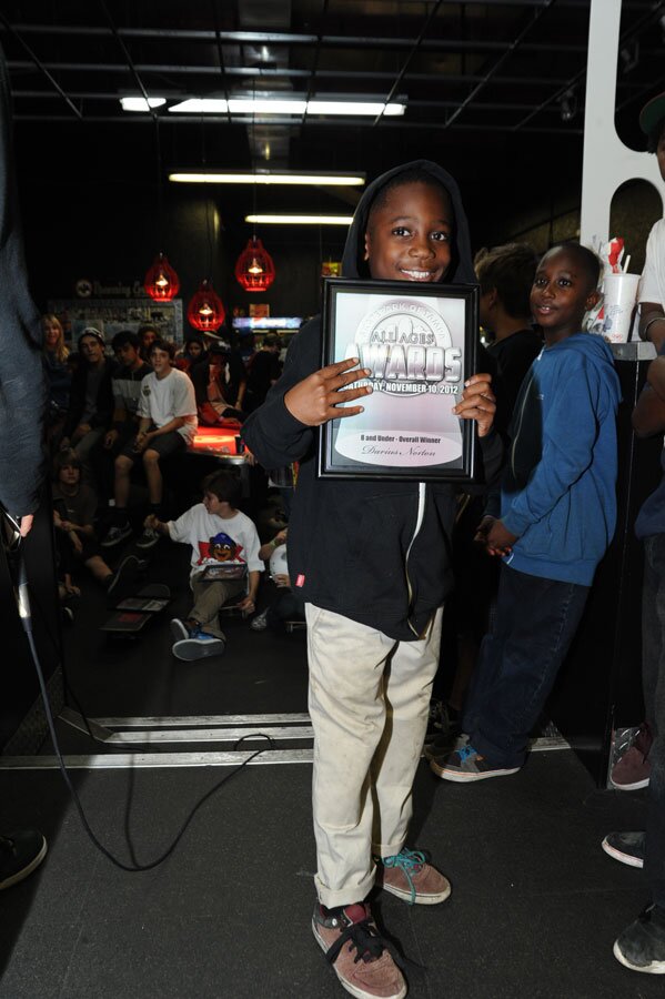 Darius Norton won overall for the 8 and Under — Skatepark of Tampa
