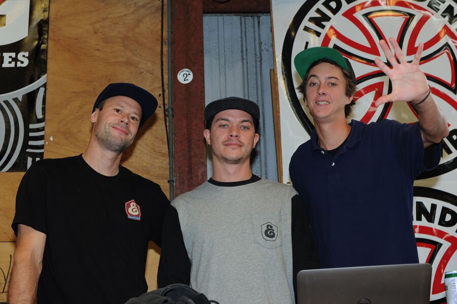 Chany Jeanquenin, Ryan Gallant, and Kenny Hoyle — Skatepark of Tampa
