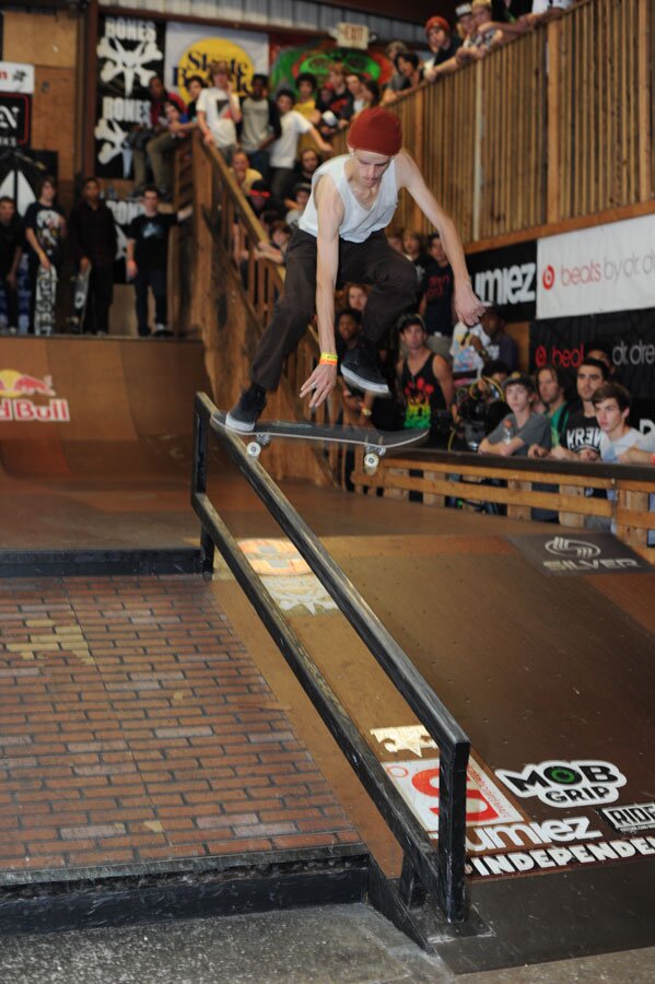 Dolan Stearns was put in his first Tampa Am — Skatepark of Tampa