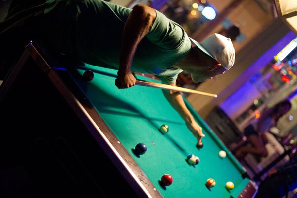 Here's your standard pool table shot with T4PREZ — Skatepark of Tampa