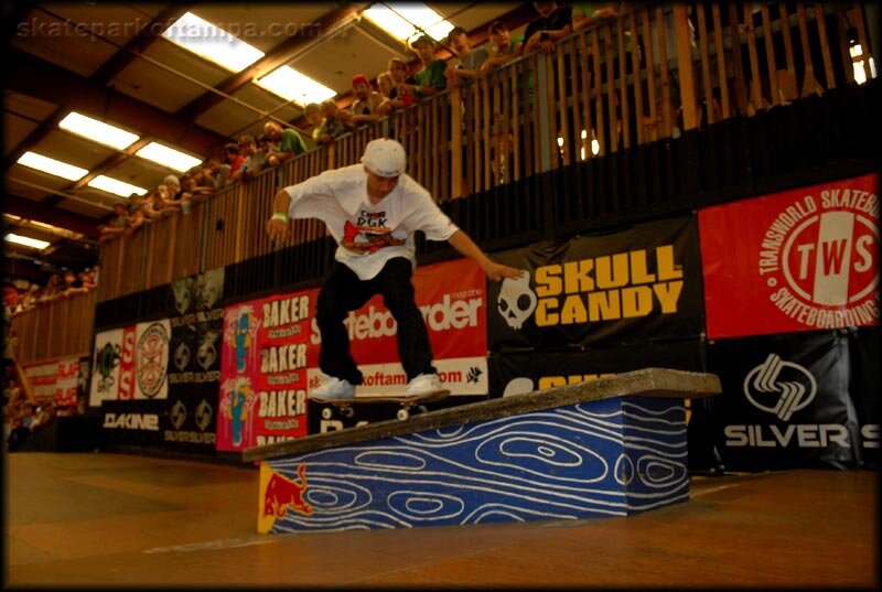 Lenny Rivas - backside nosegrind up — Skatepark of Tampa