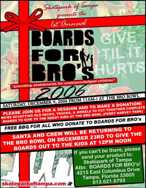 Boards for Bros — Skatepark of Tampa