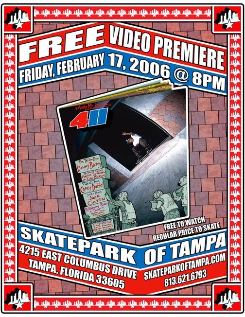411 Premiere — Skatepark of Tampa