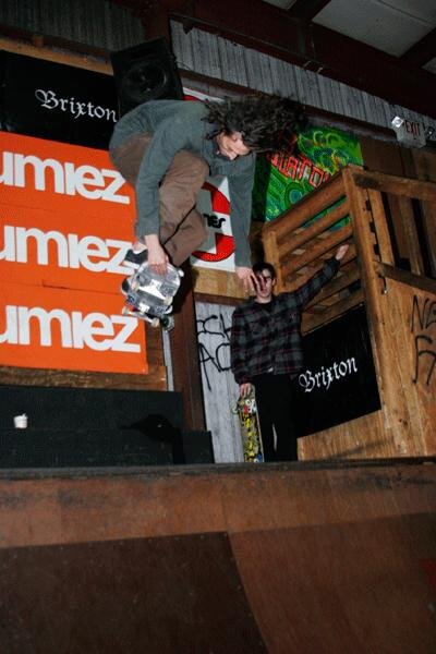 Evan Smith has the OG tricks on lock. Body jar — Skatepark of Tampa