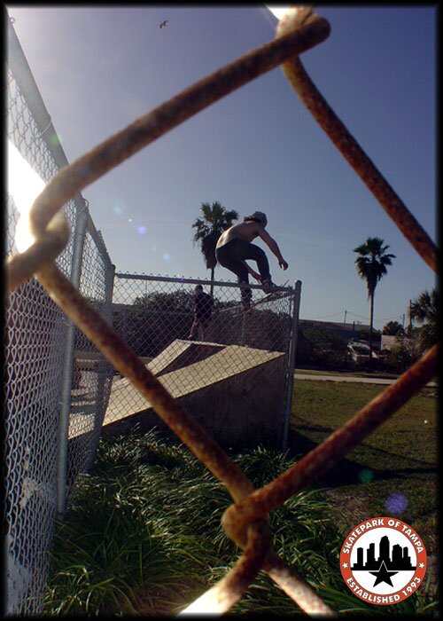 Scotty Conley hopping up to frontside rock — Skatepark of Tampa