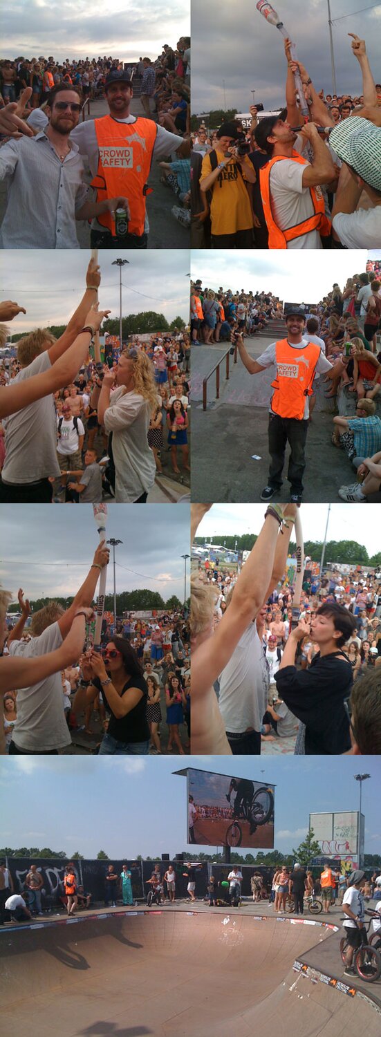 Crowd Safety is keeping the crowd very safe — Skatepark of Tampa