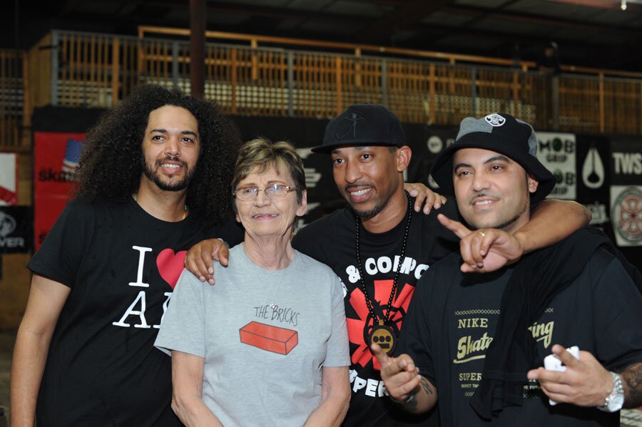 Brian Schaefer’s mom, Irma, always gets a photo — Skatepark of Tampa