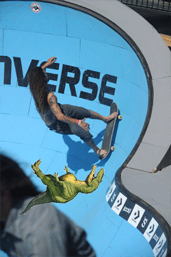 OMG Sammy Baca Attacked by Dinosaurs! — Skatepark of Tampa