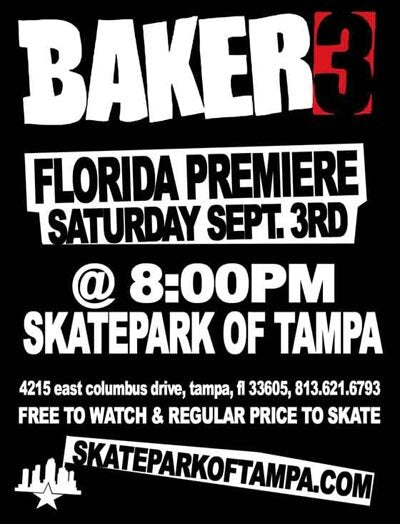 Baker 3 at SPoT — Skatepark of Tampa