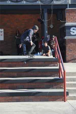 Nick Merlino with a textbook switch flip — Skatepark of Tampa