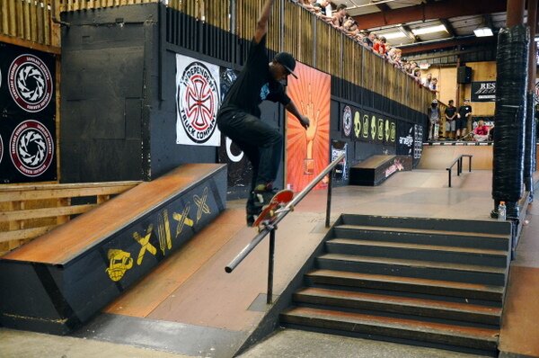 When Darrell Gordon isn't delivering sandwiches — Skatepark of Tampa