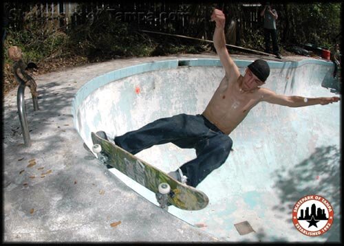 A Session at the Trailer Park Pool - Emmanuel Guzm — Skatepark of Tampa