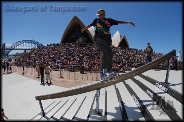 Darrell Stanton Frontside Boardslide — Skatepark of Tampa