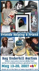 Ray Underhill Beneift Auction — Skatepark of Tampa