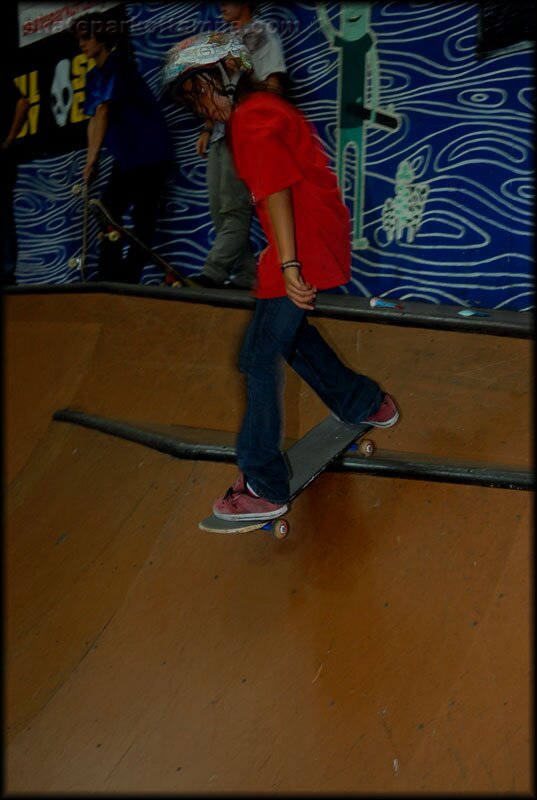 Alejandro in this back d in full zombie stance — Skatepark of Tampa
