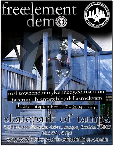 Tosh Townend, Terry Kennedy, Colt Cannon — Skatepark of Tampa