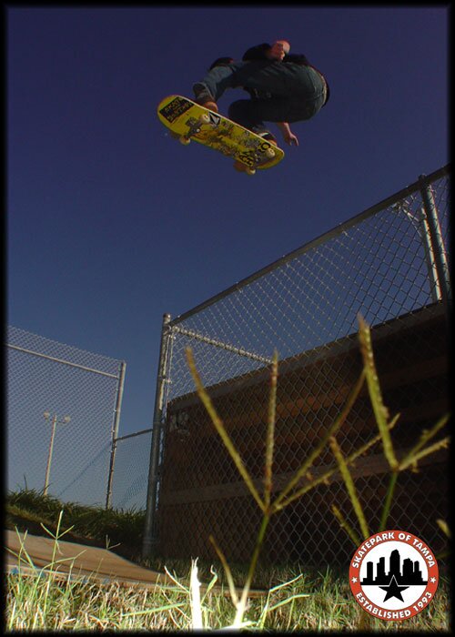 Ian Gow is hopping the fence — Skatepark of Tampa