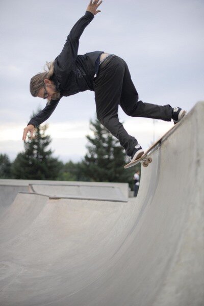 Clem’s got a back disaster on the huge part. — Skatepark of Tampa