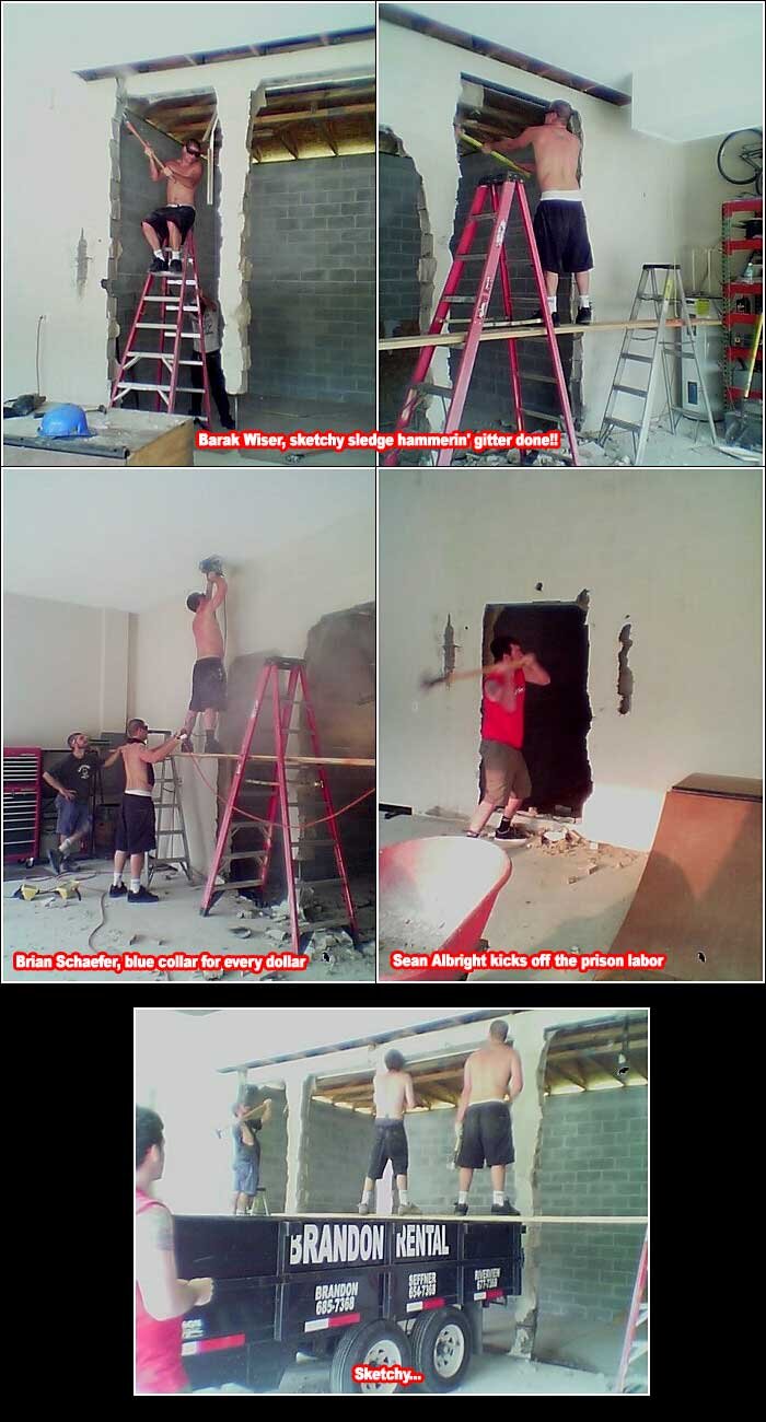 Construction at Ryan Clements' House — Skatepark of Tampa