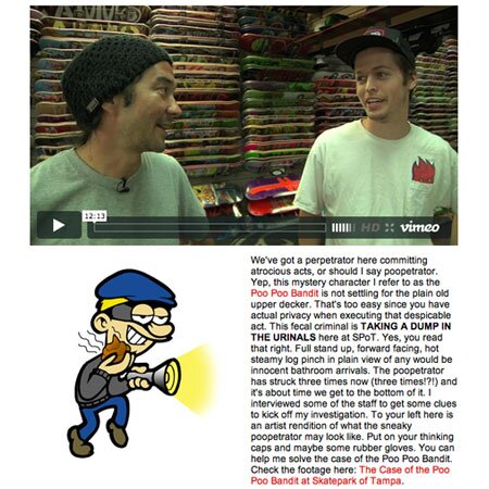 The Great Case of the Poo Poo Bandit at SPoT — Skatepark of Tampa