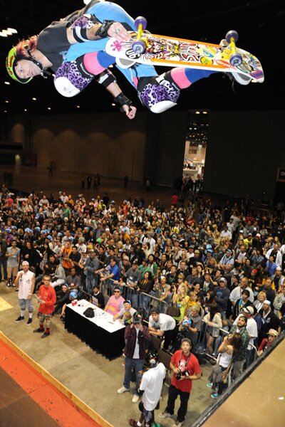 Kevin Staab high above the crowd — Skatepark of Tampa