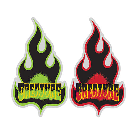 Creature Skateboards Logo Flame Sticker — Skatepark of Tampa