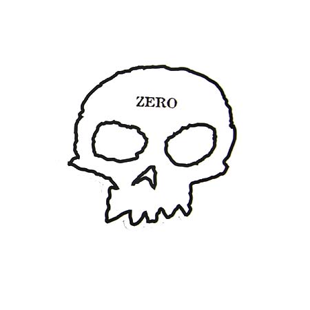 Zero Skull Sticker — Skatepark of Tampa