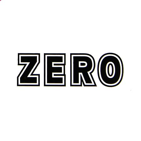 Zero Bold Sticker — Skatepark of Tampa