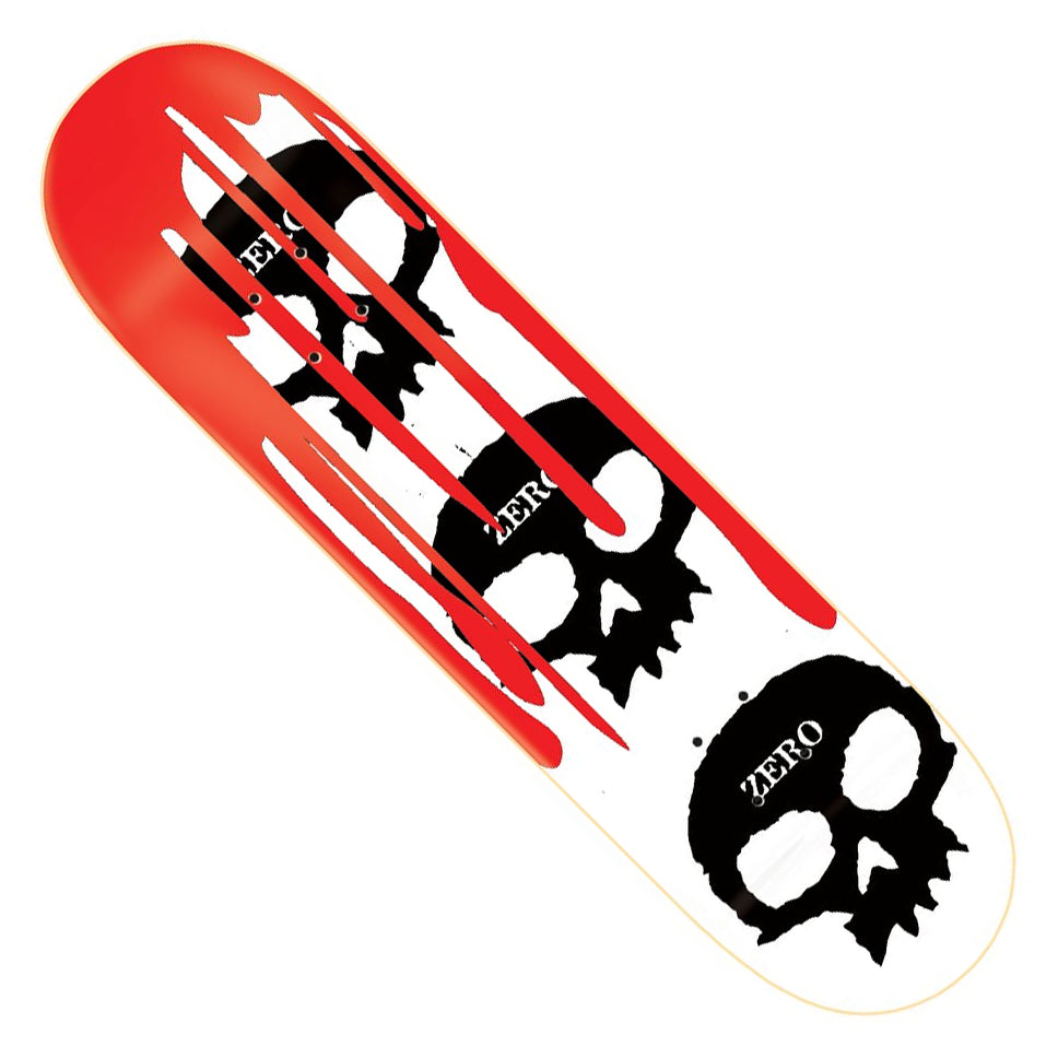 Zero 3 Skull Blood White Deck — Skatepark of Tampa