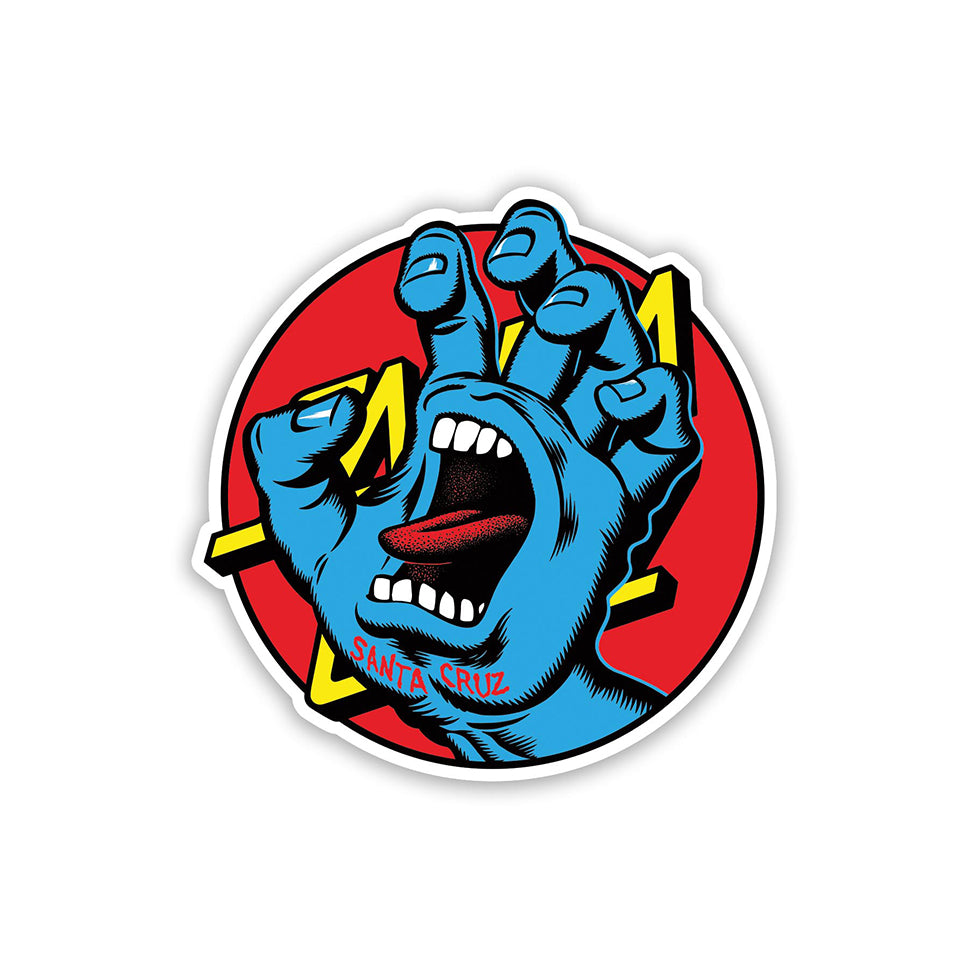 Santa Cruz Hand Dot Sticker — Skatepark of Tampa
