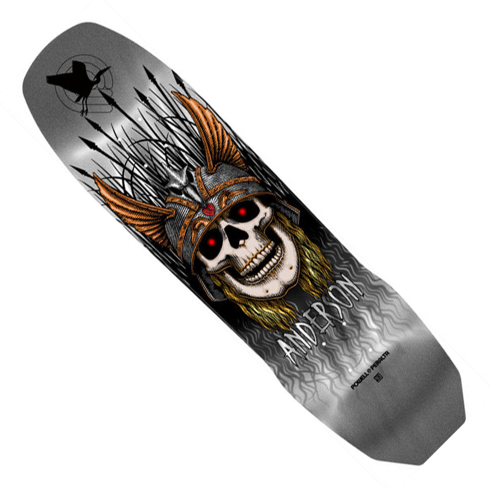Powell Peralta Andy Anderson Silver Foil Pro Heron 3 7-Ply Maple Deck ...