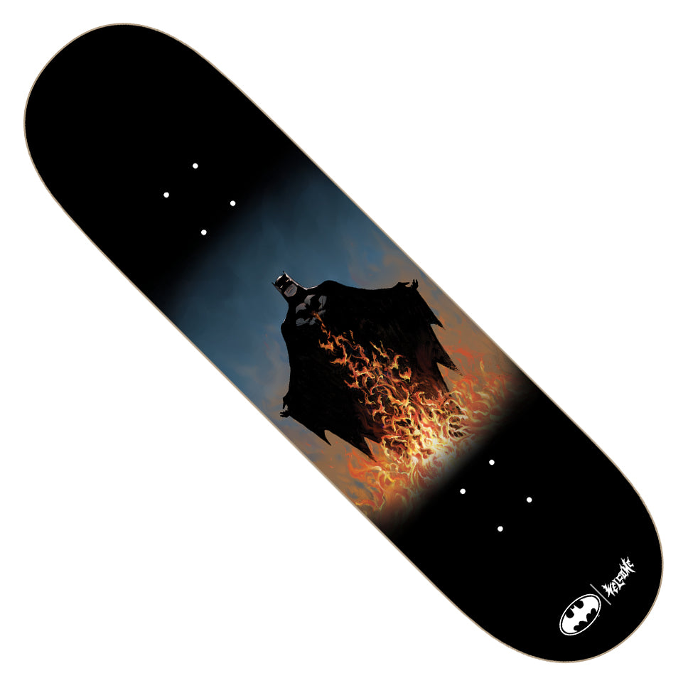 Welcome Skateboards Batman Bat Flames Deck — Skatepark of Tampa