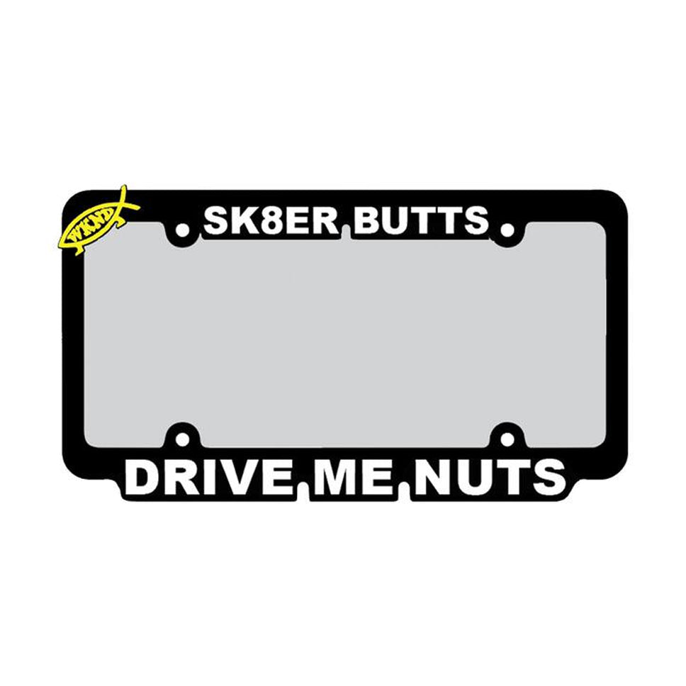 WKND Skateboards Drive Me Nuts License Plate Frame — Skatepark of Tampa