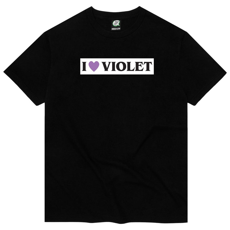 Violet I Love Violet T Shirt — Skatepark of Tampa