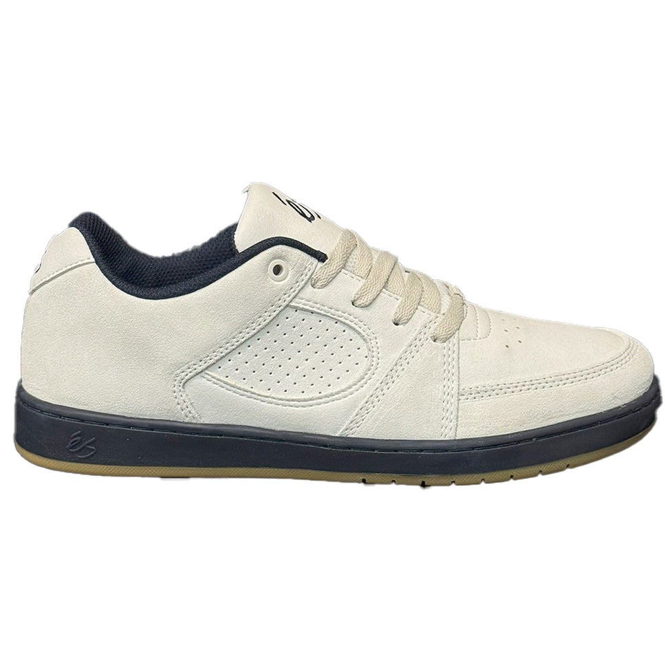 eS Footwear Accel Slim White Navy Shoes — Skatepark of Tampa