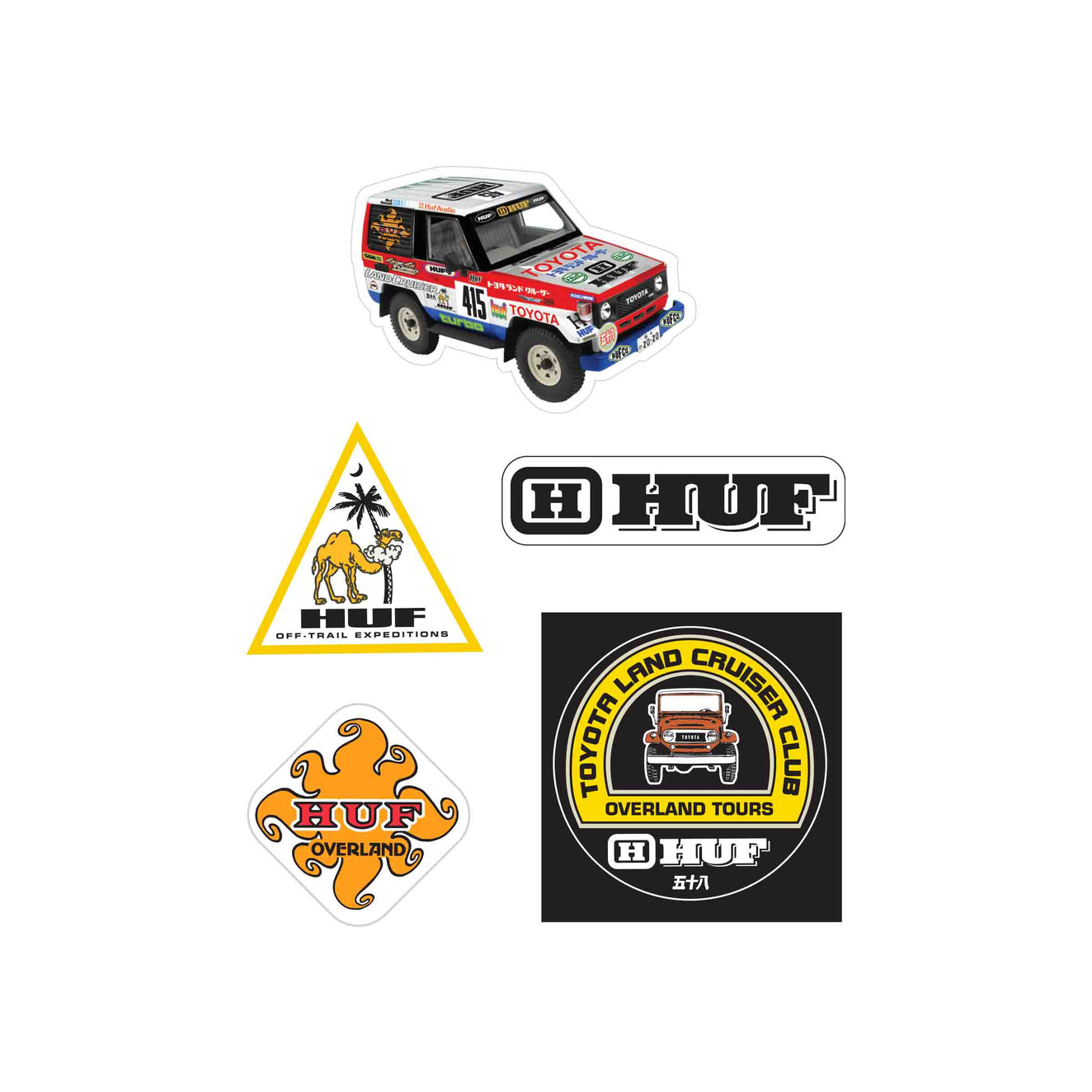 HUF Toyota Land Cruiser Decal Set — Skatepark of Tampa