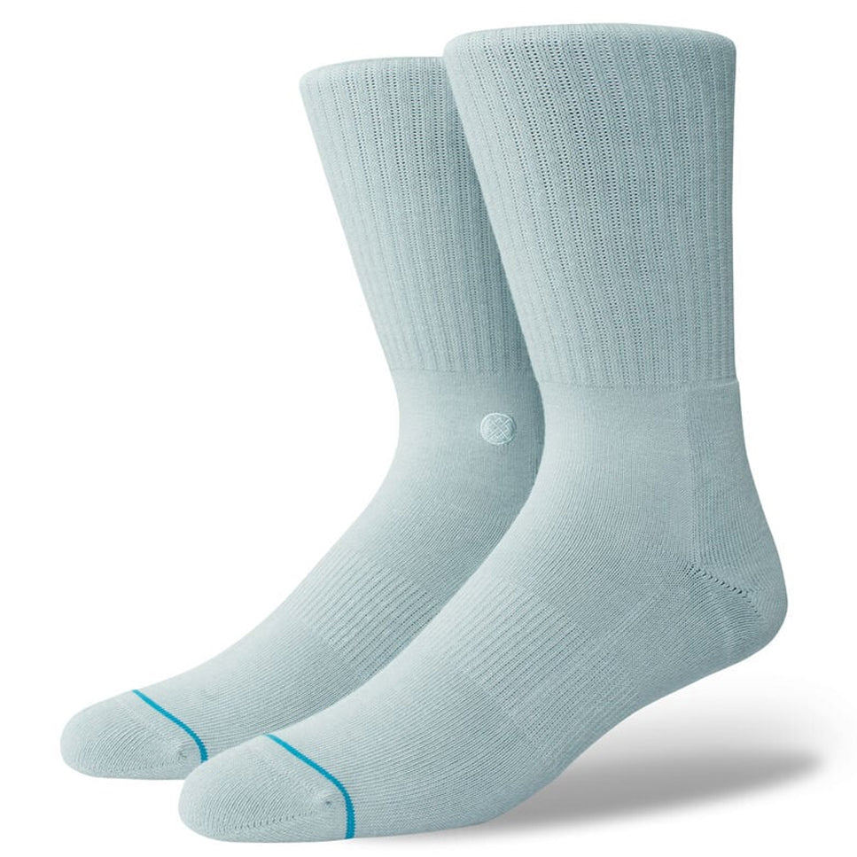 Stance Icon Pale Blue Crew Socks — Skatepark of Tampa