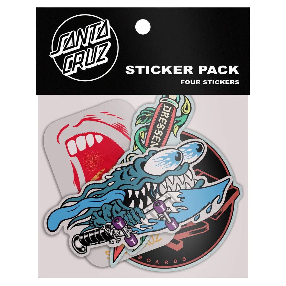 Santa Cruz Multi Pack of Stickers — Skatepark of Tampa