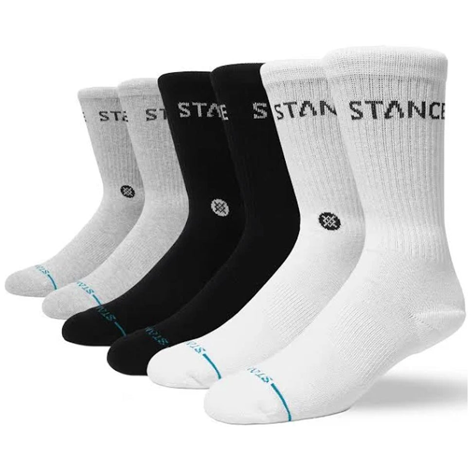 Stance Origin 3 Pack Crew Socks — Skatepark of Tampa