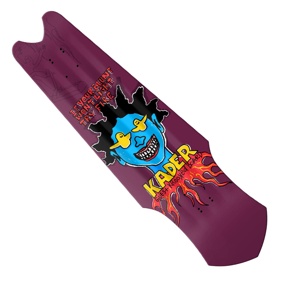 Krooked Kader Guest Tri-Plane Shaped Deck — Skatepark of Tampa