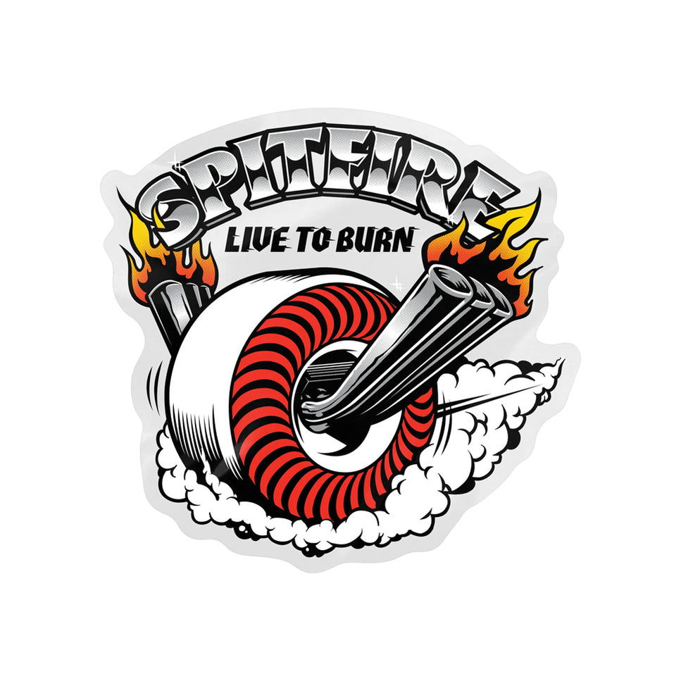 Spitfire Burnout Sticker — Skatepark of Tampa