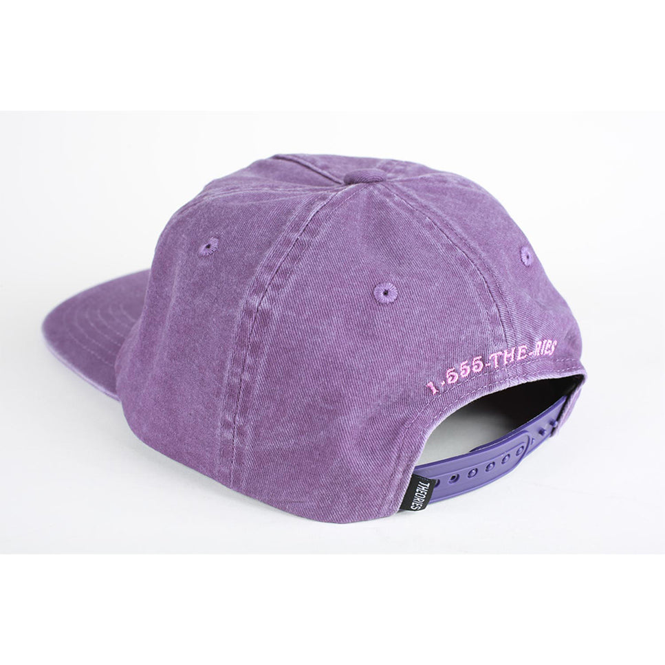 Theories Mystic Advisor Washed Purple Snap-Back Hat — Skatepark of Tampa