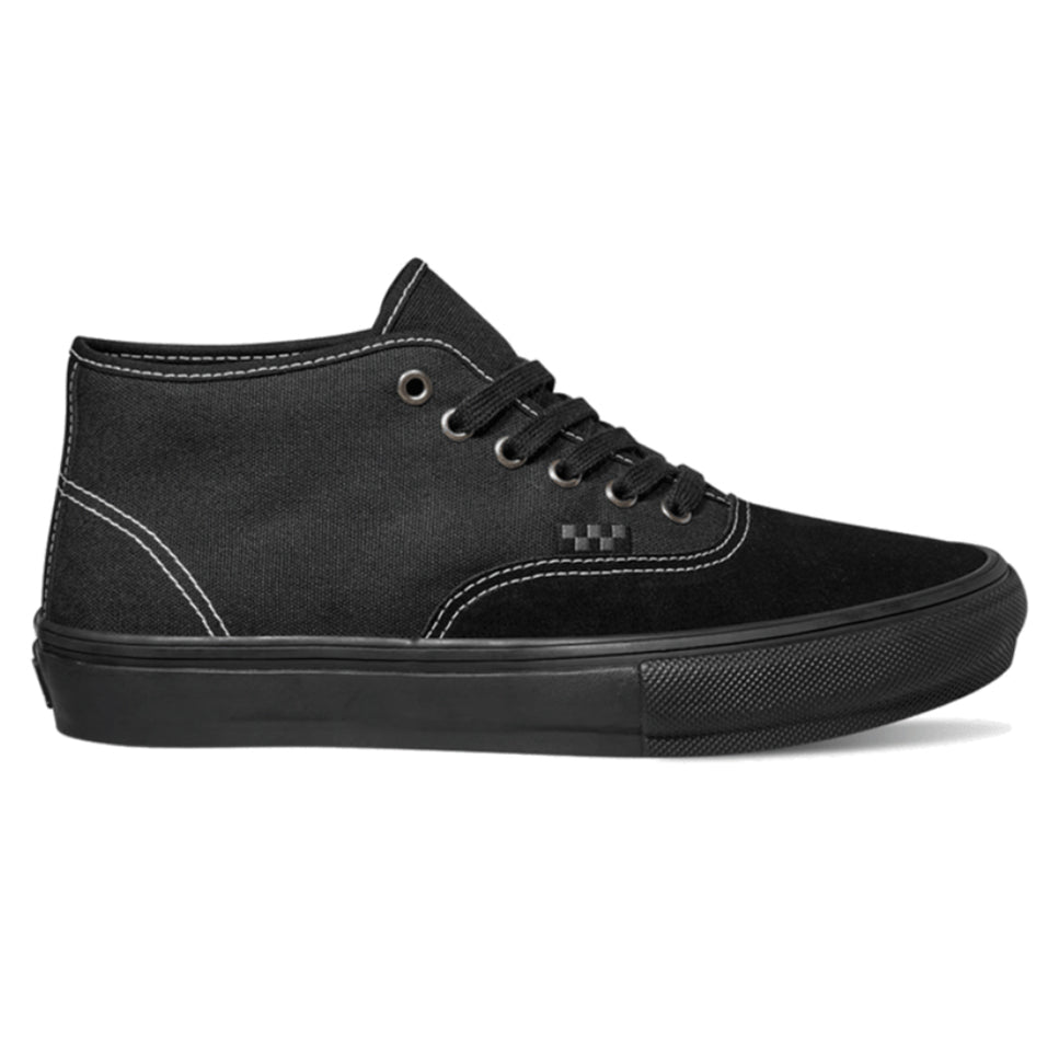Vans Skate Authentic Mid Blackout Shoes — Skatepark of Tampa