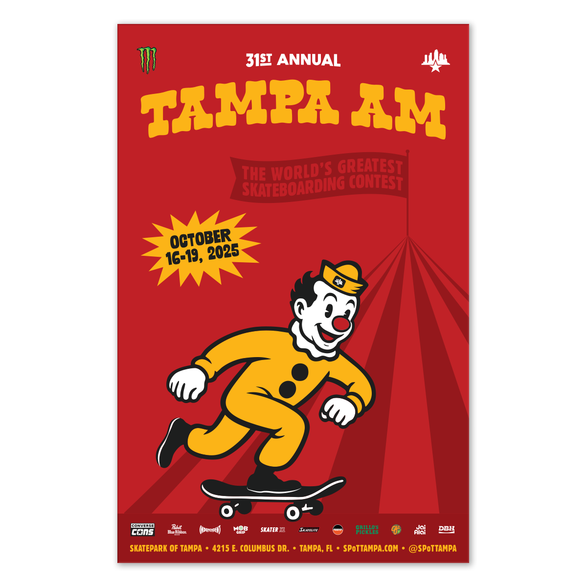 Tampa Am 2025 Poster — Skatepark of Tampa